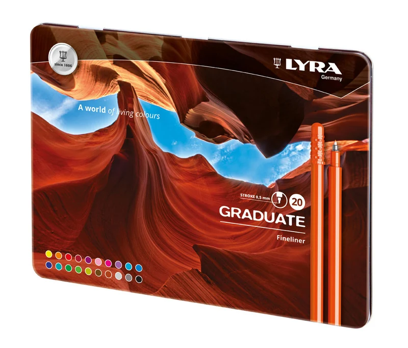 Lyra Graduate Finelinerset - 20 Kleuren